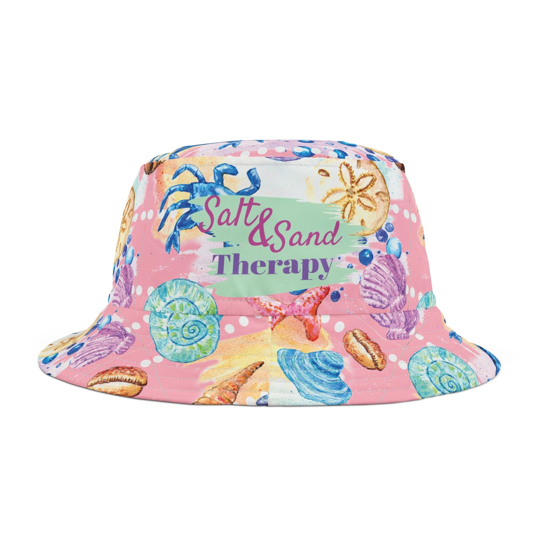 Bucket Hat, Seashell, Ocean, Colorful, Beach, Starfish, Therapy ...