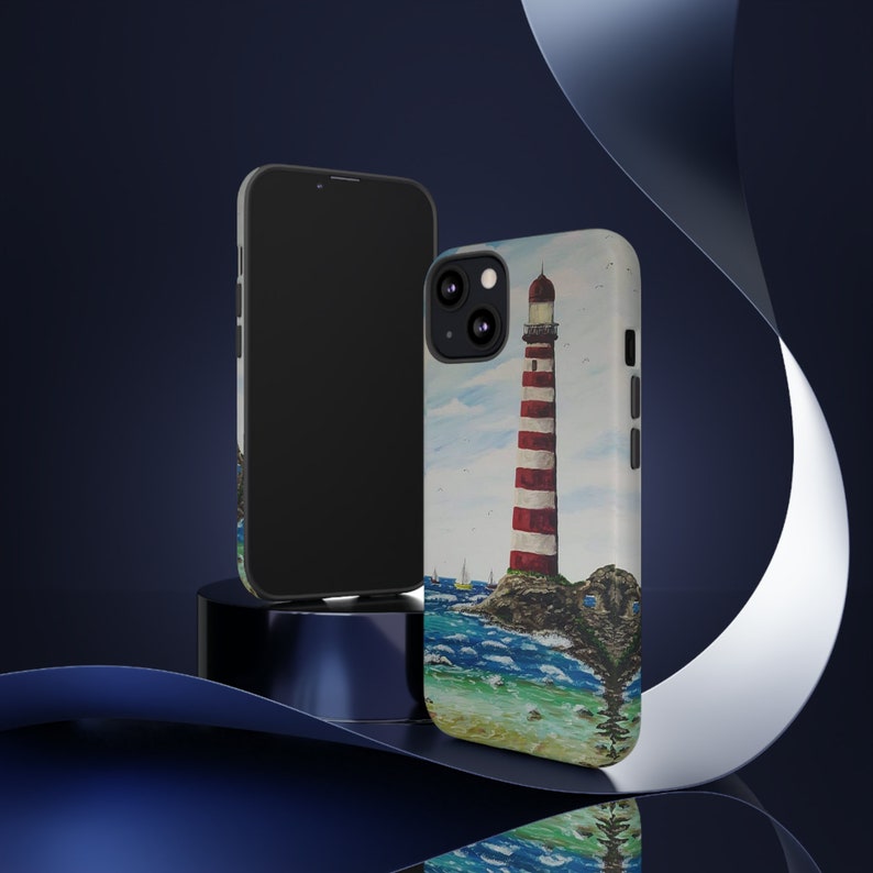 Tough Case, Phone Case, Beach, Lighthouse, Love Lighthouse, Ocean Waves ...