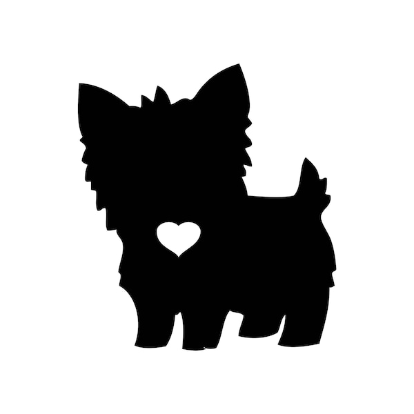 Yorkie Window Decal - Etsy