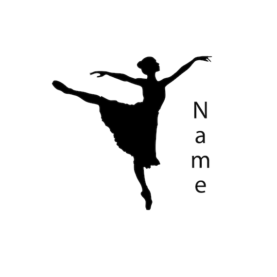 Ballerina Decal Sticker Custom | Etsy