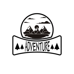 Adventure Hiking With Mountain Decal Sticker - Etsy