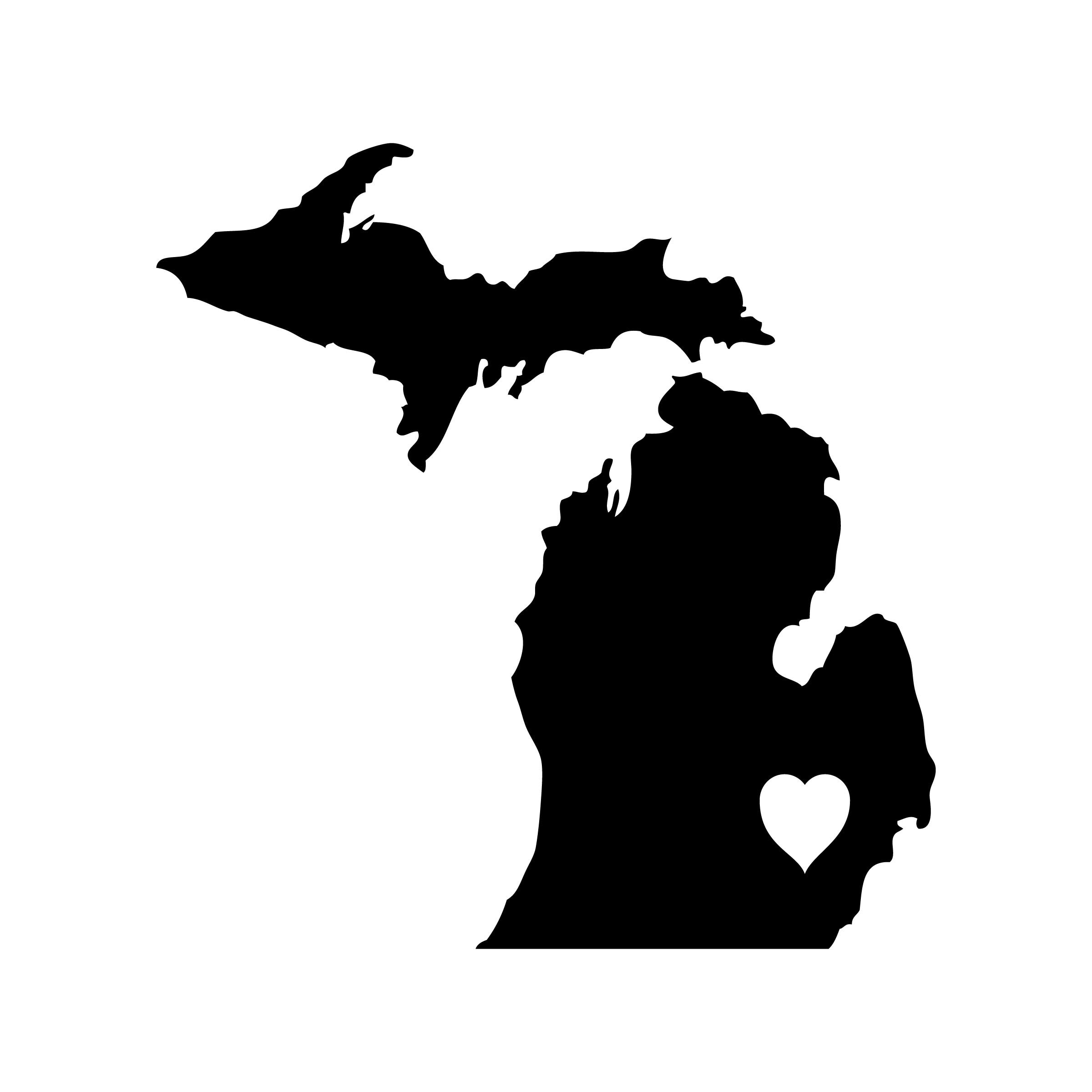 Michigan Decal Sticker - Etsy