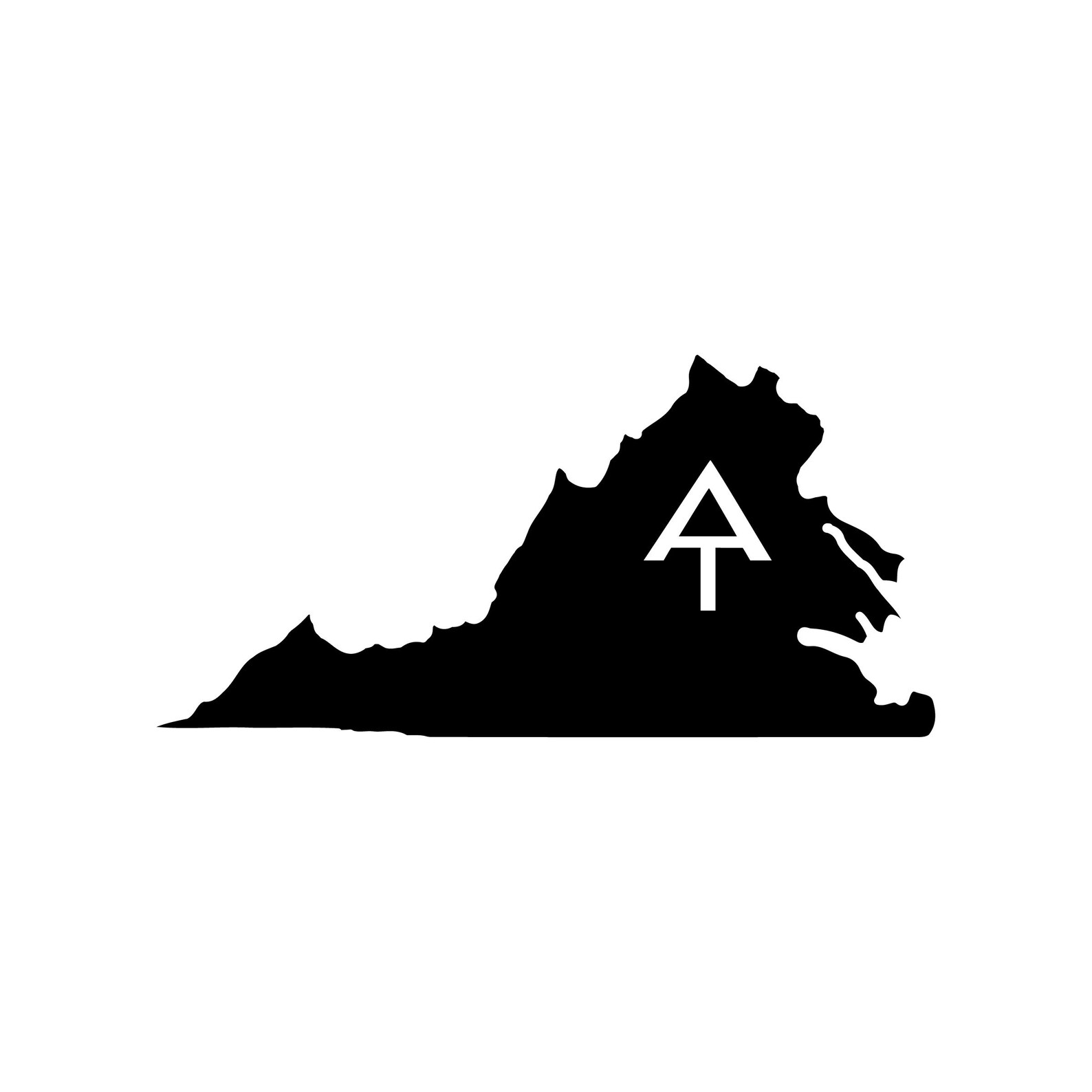 Virginia Decal Sticker With Appalachian Trail Symbol - Etsy