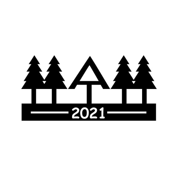 Appalachian Trail Symbol Decal Sticker With Trees | Etsy