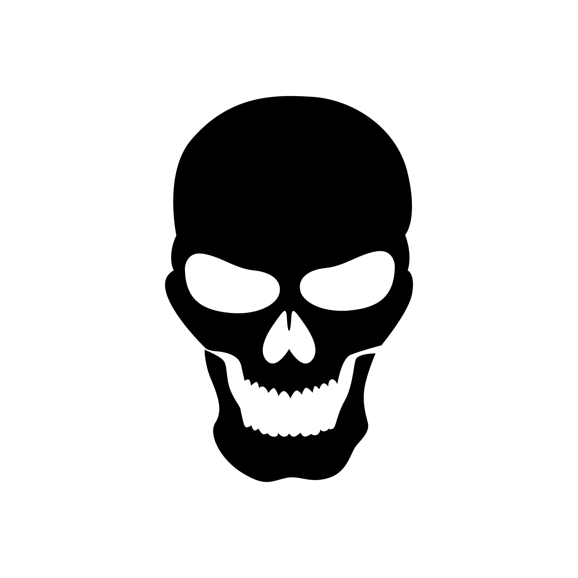 Human Skull Decal Sticker - Etsy