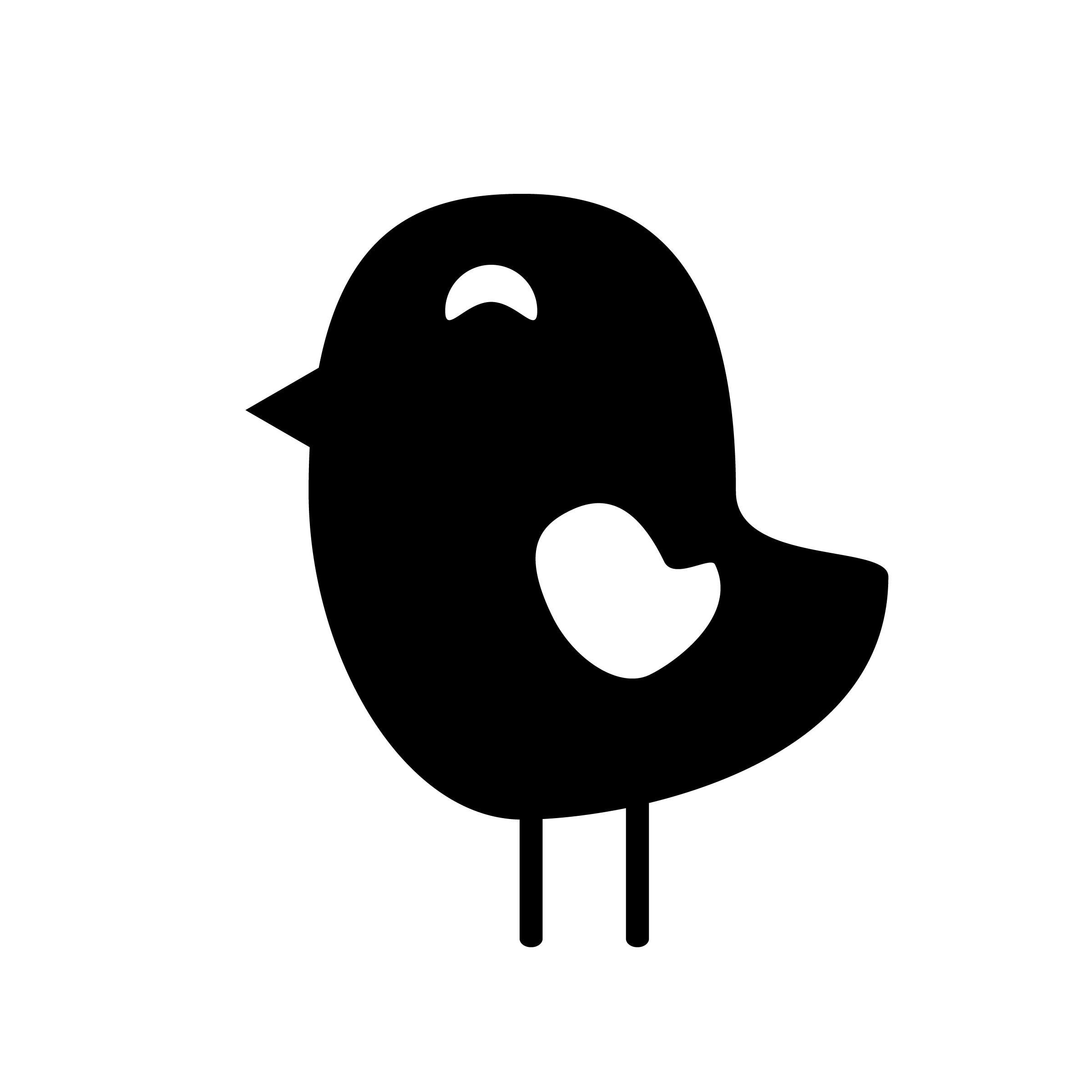 Bird Decal Sticker Cute Birdie - Etsy