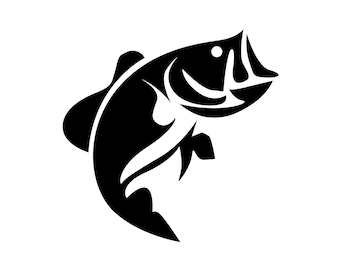 Michigan Bass Fishing Decal Sticker State Map | Etsy
