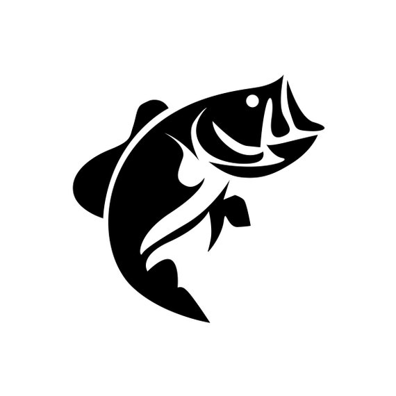 Bass Fishing Decal Sticker Fish - Etsy