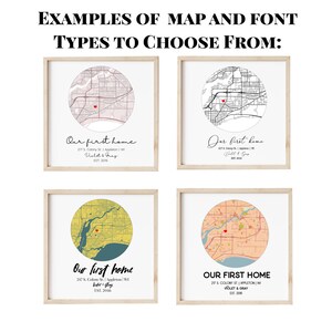 First Home Digital Print Home Map Digital Download New Home Owner Gift ...