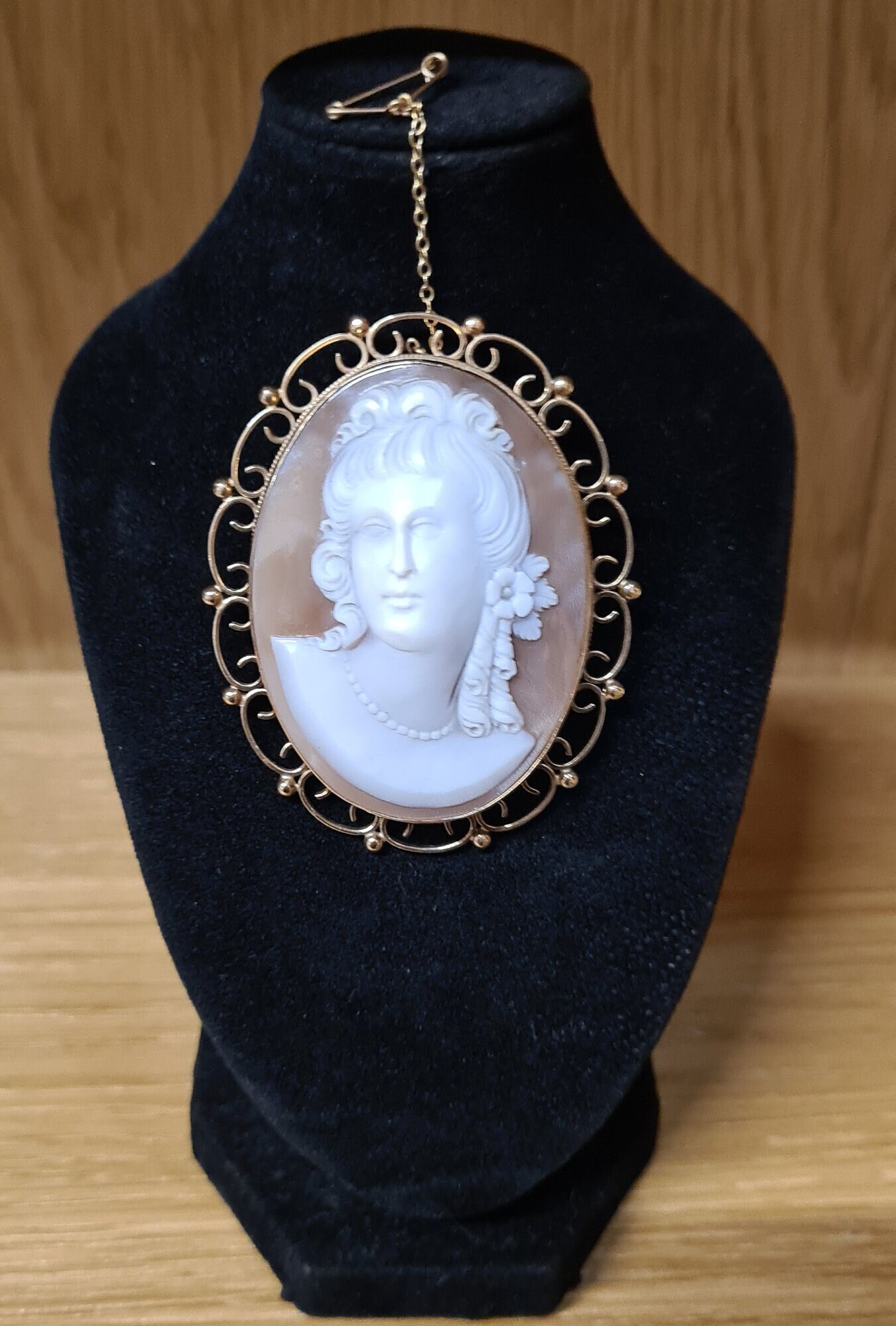 A Stunning and Beautiful 9ct Gold Framed Forward Facing Cameo Brooch - Etsy