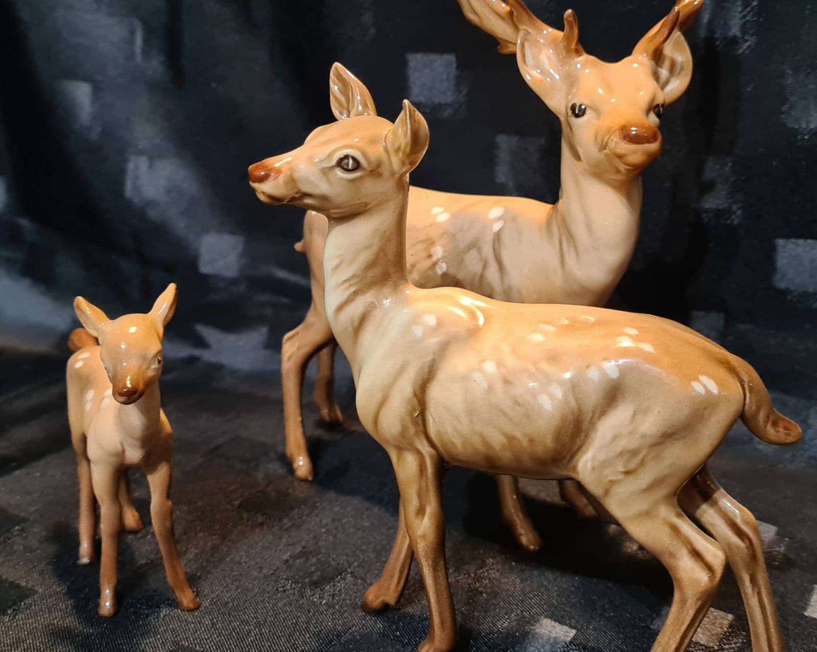 Beswick Deer Family Stag Doe and Fawn - Etsy Australia