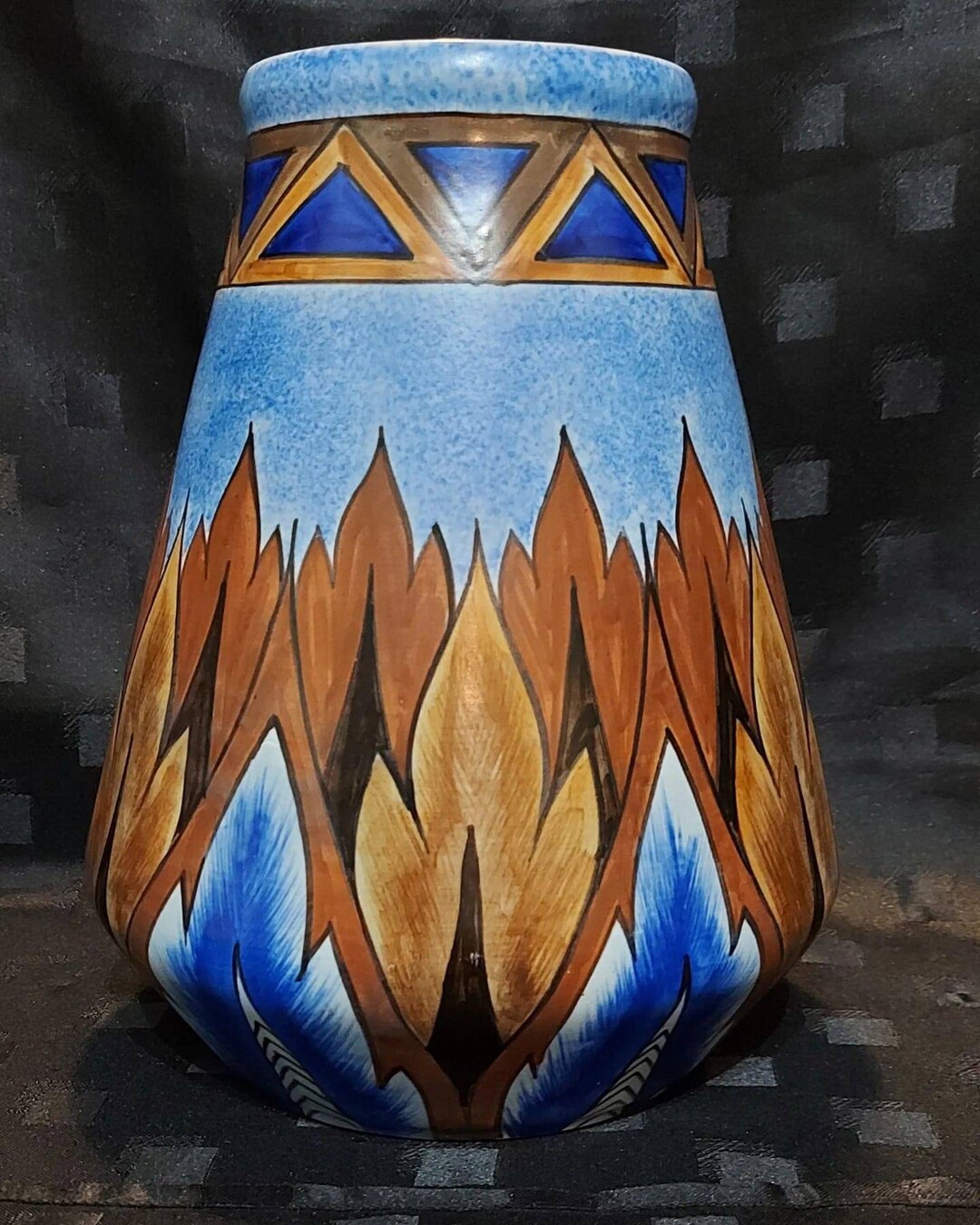 A Stunning Art Deco George Clews Chameleon Ware Flame Vase C1930s - Etsy