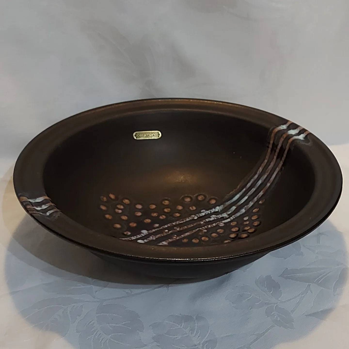 Ceramano Hans Welling Negro Pattern West German Pottery Bowl - Etsy