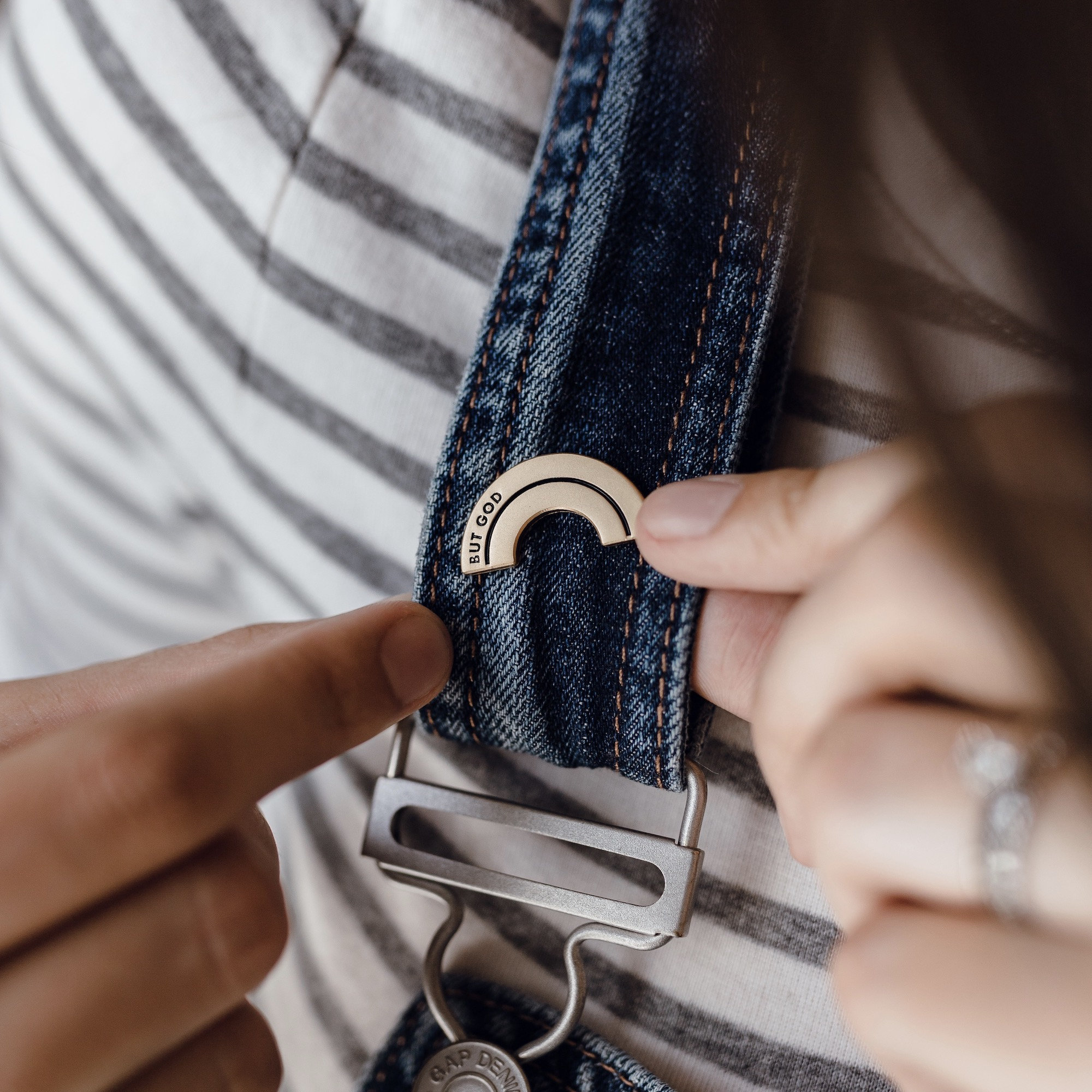 Enamel Pin // but God Pin // Matte Gold Black // Christian Pin - Etsy