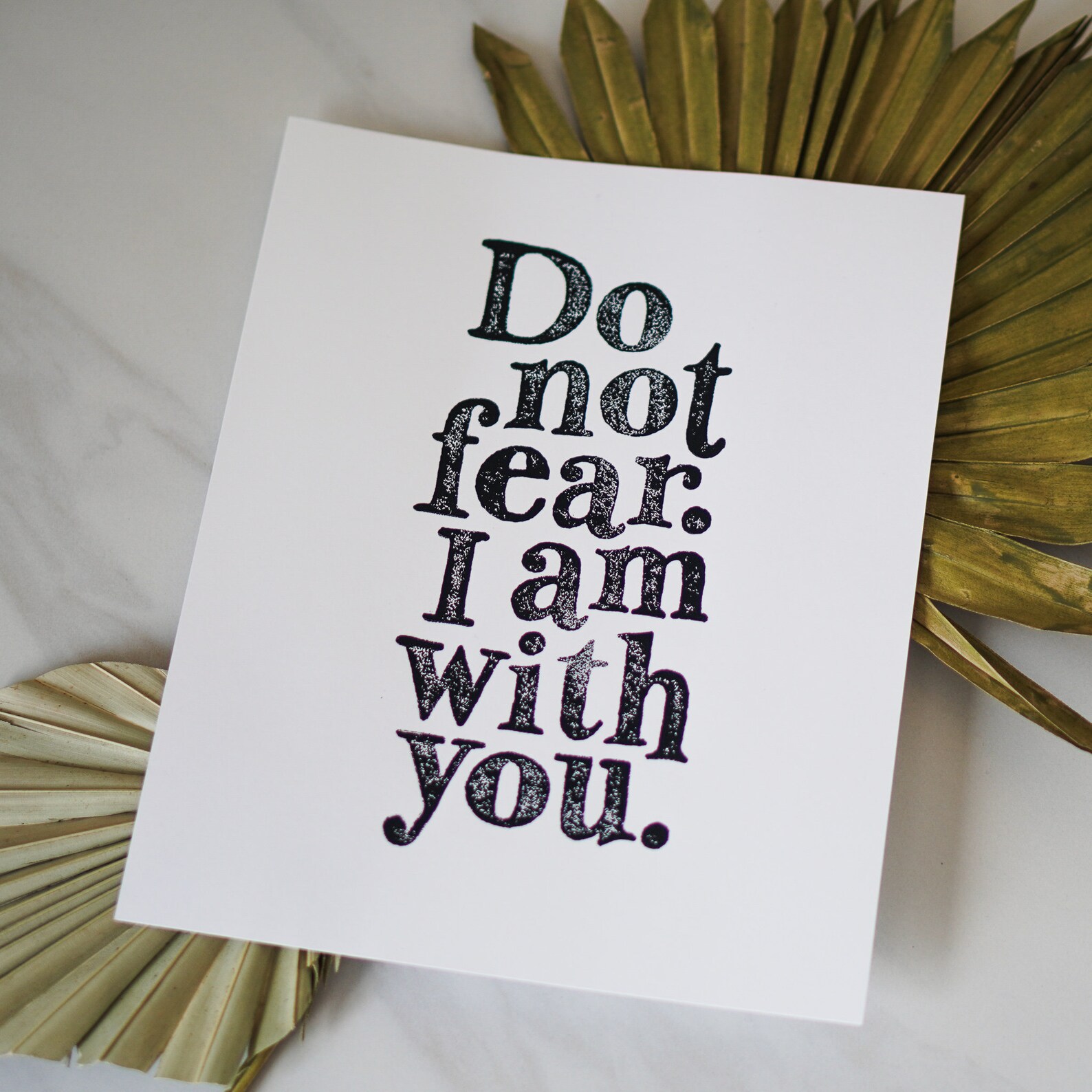 Do Not Fear Original Block Print 8x10 / Block Print / - Etsy