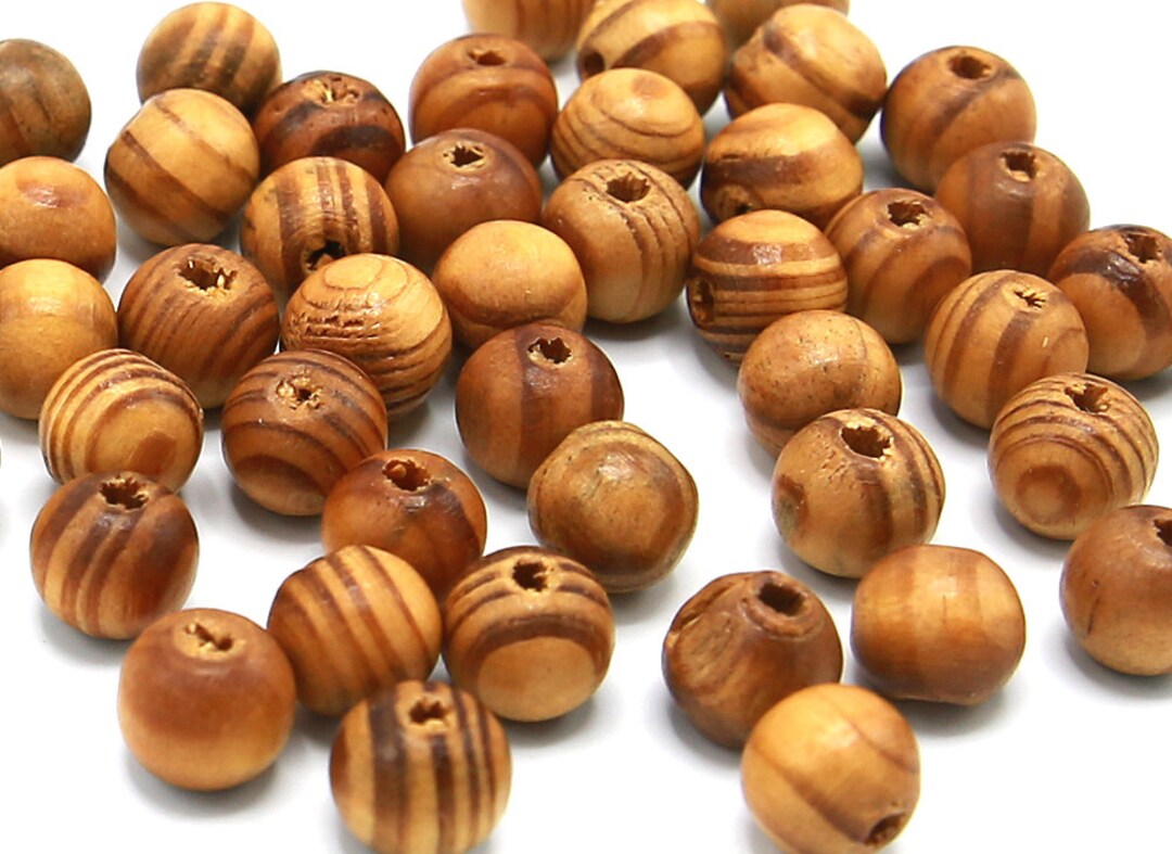 Tiger Grain Round Wood Beads: Mala Prayer Beads (200 Pcs) - Etsy