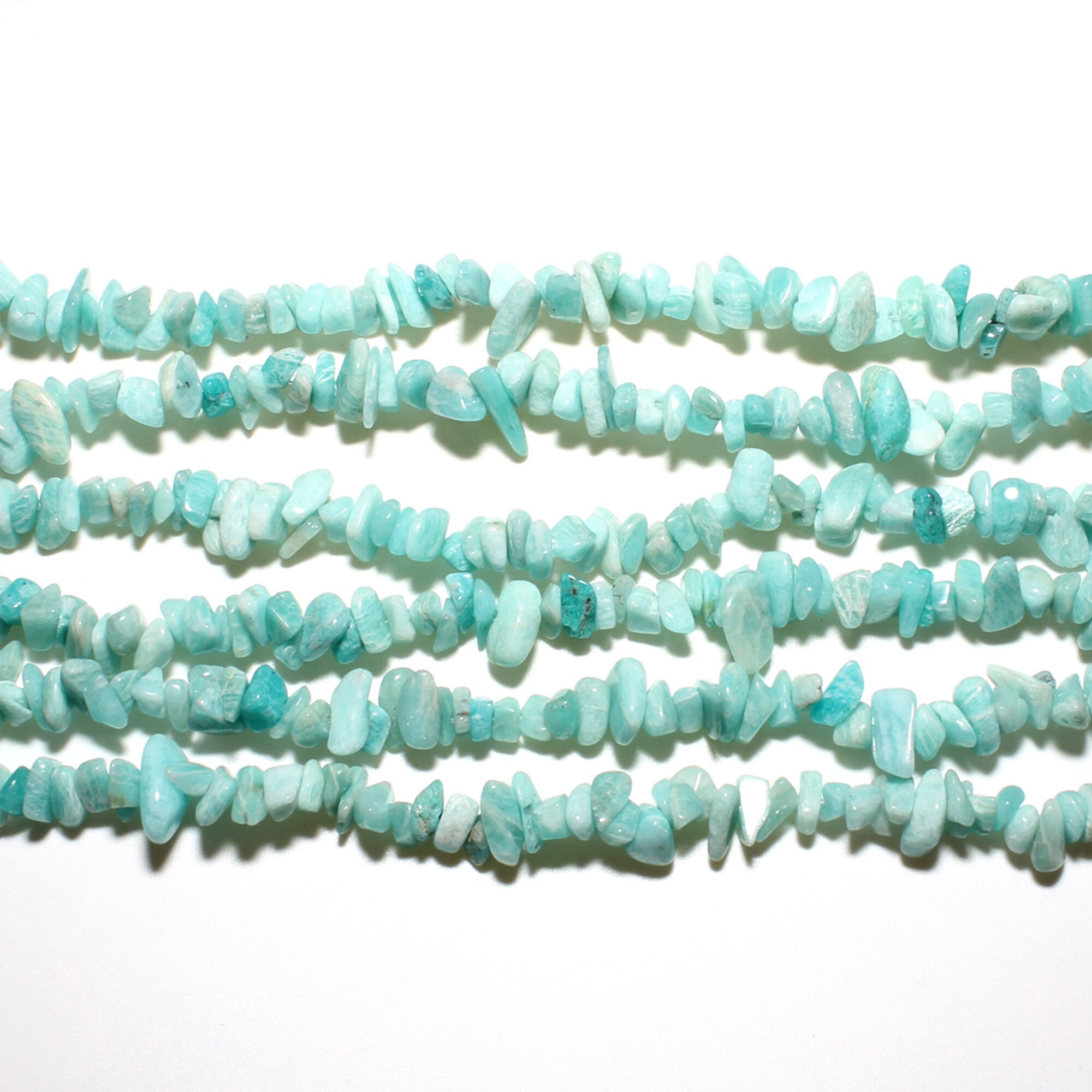Amazonite Chips Beads | Natural Gemstone Beads | Sold by 31 Inch Strand ...