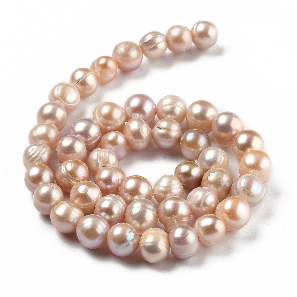 Natural Cultured Freshwater Pearl Potato Shape Beads | Grade A | Sold ...