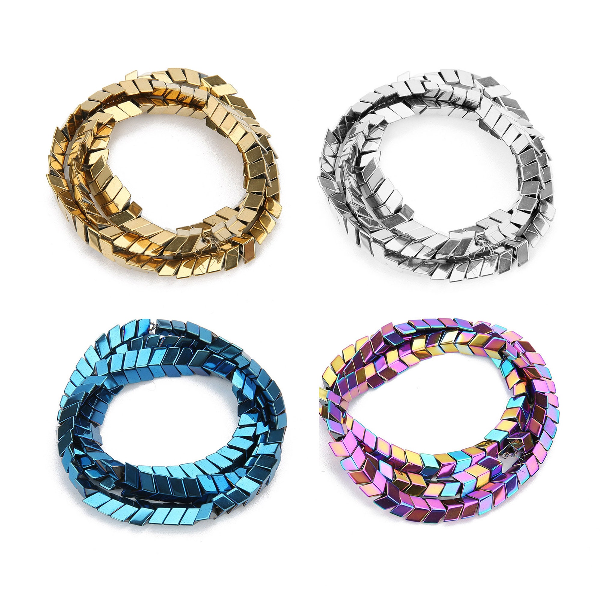 Hematite Arrow Beads V-shape Beads Natural Gemstone Loose - Etsy