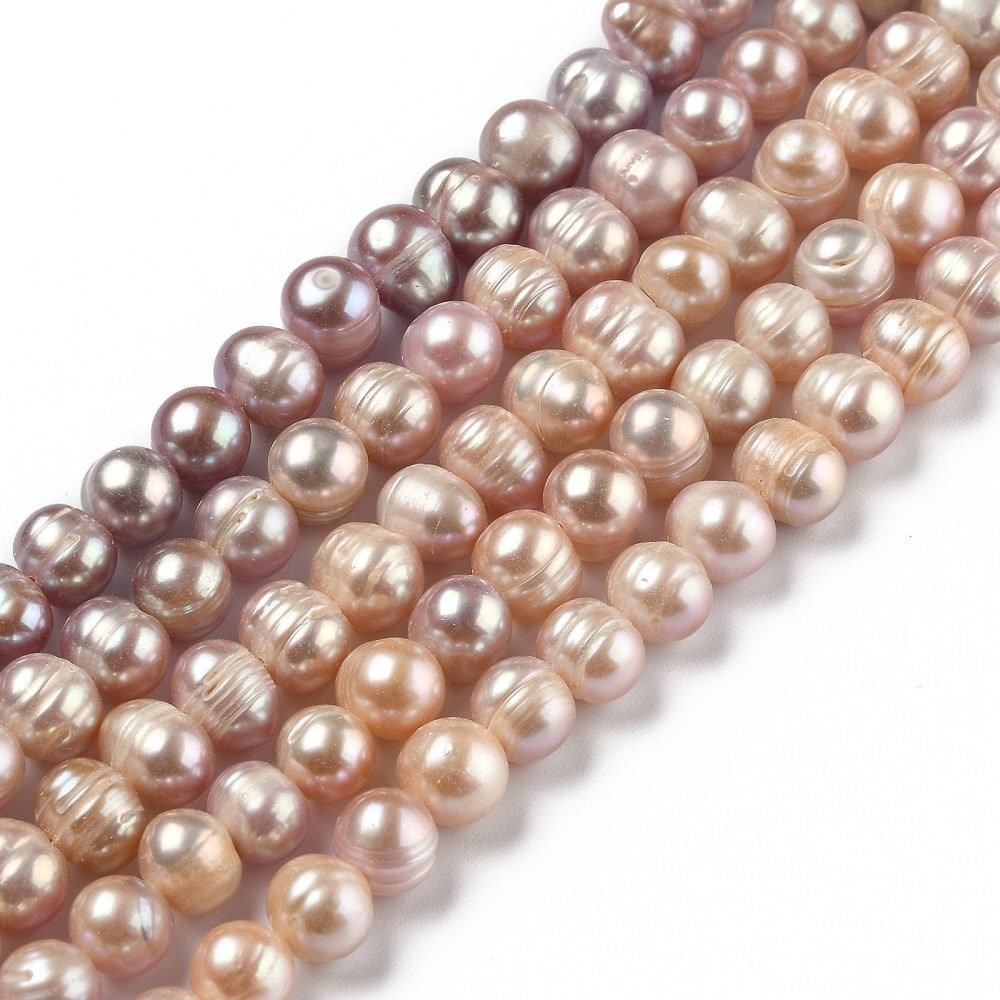 Natural Cultured Freshwater Pearl Potato Shape Beads | Grade A | Sold ...