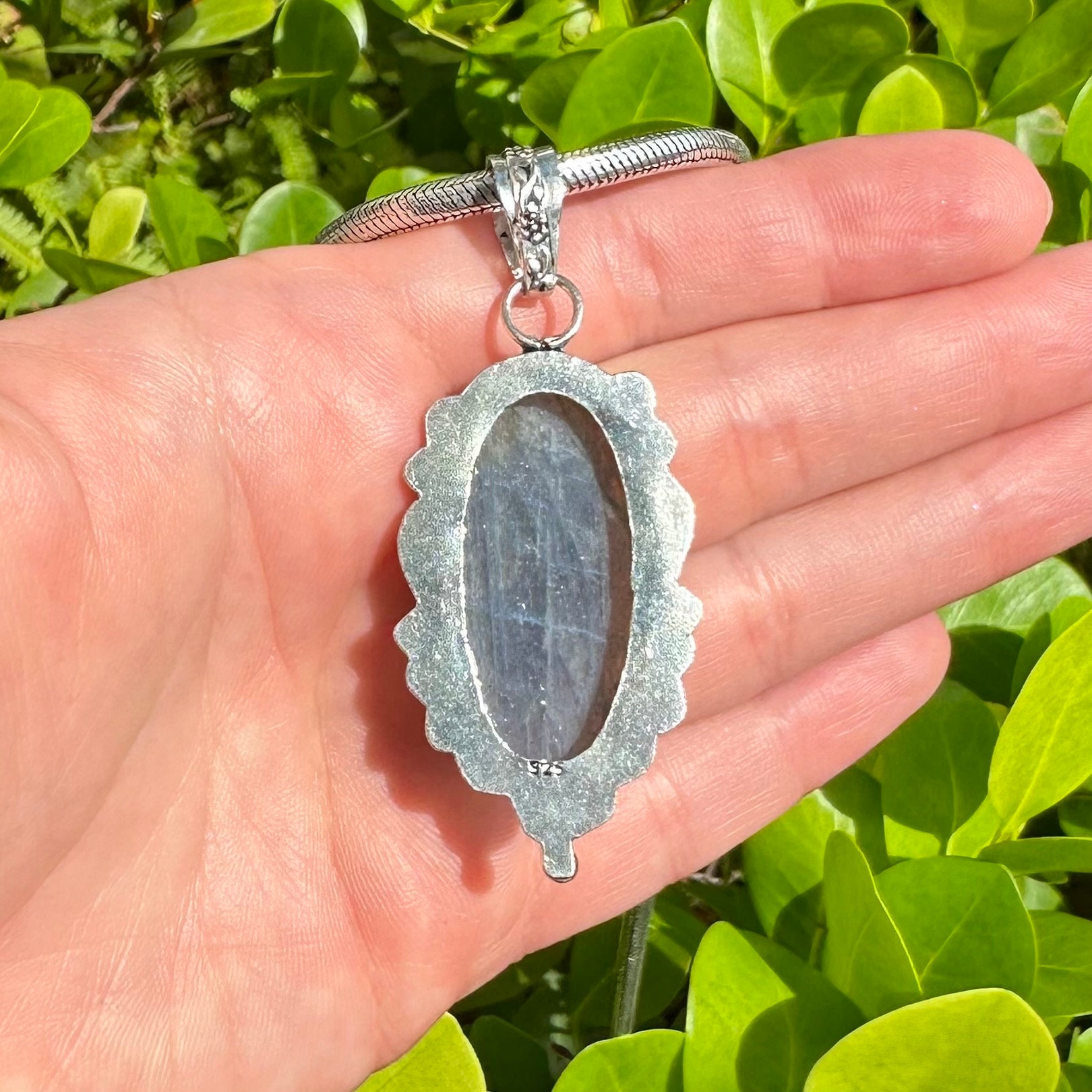 Unique Natural Labradorite Gemstone Pendant 925 Sterling Silver ...