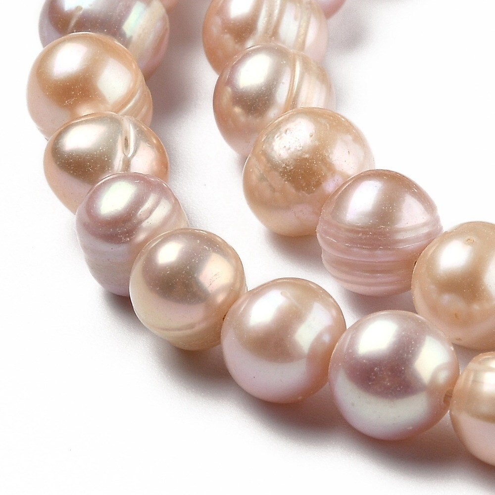 Natural Cultured Freshwater Pearl Potato Shape Beads | Grade A | Sold ...