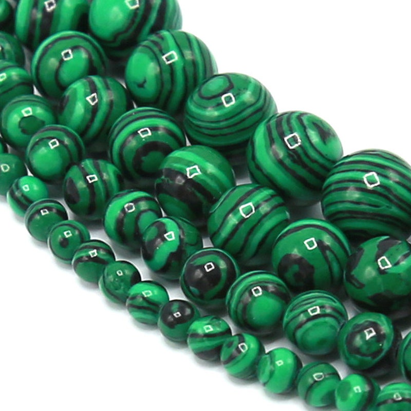 Malachite Beads - Etsy