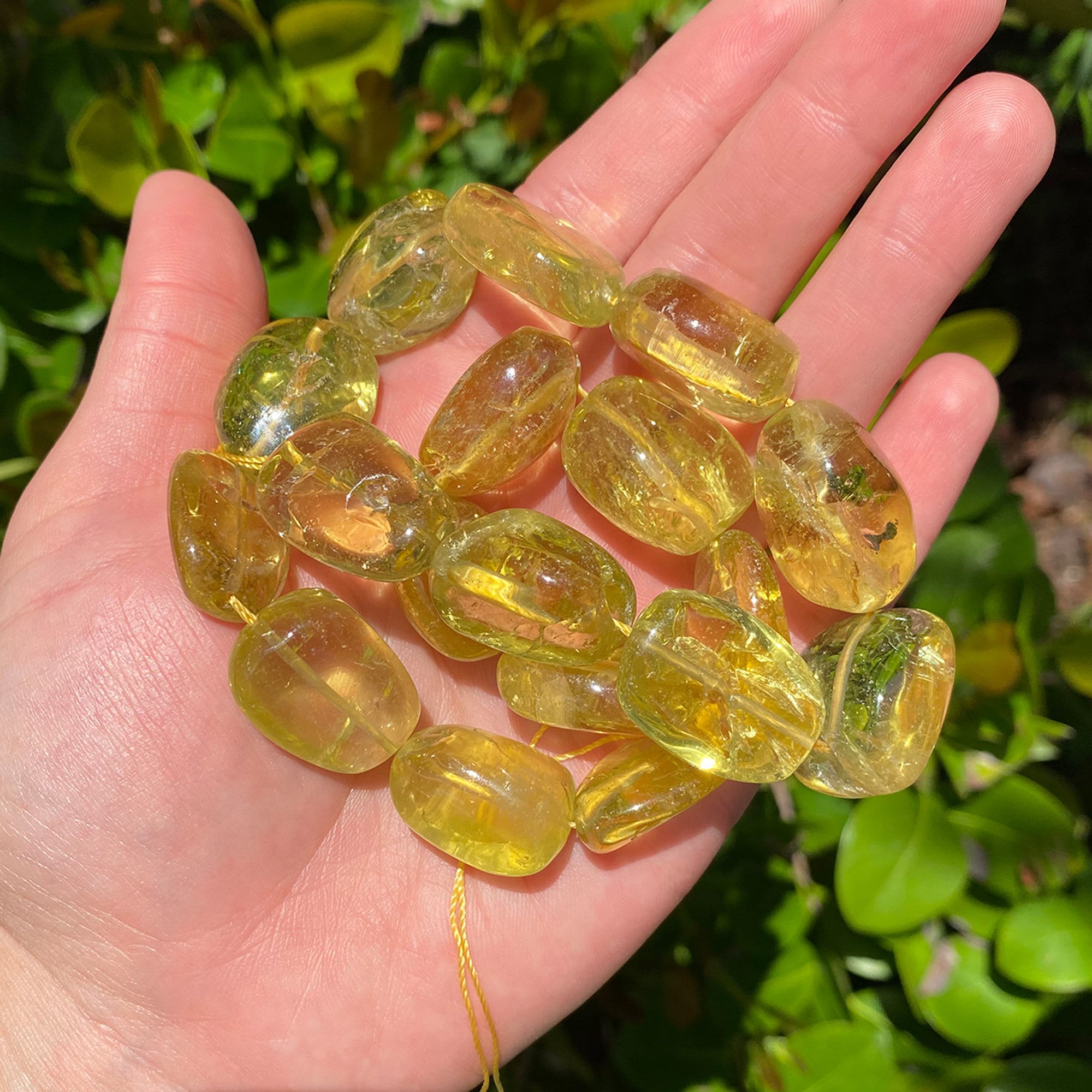 Lemon Quartz Nuggets Beads | Natural Gemstone Loose Beads | Sold by 4 ...