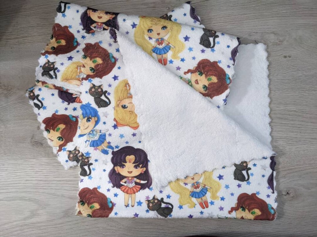 Moon Princess Burp Cloth Set – 2-pack | 10x20 Coral Fleece | Super Soft ...