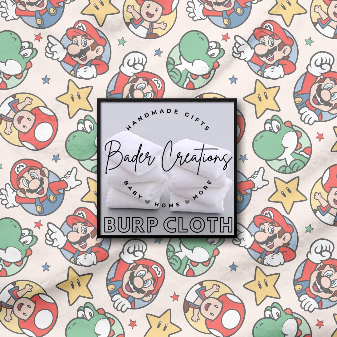 Retro Video Game Burp Cloths Set (2) - Etsy
