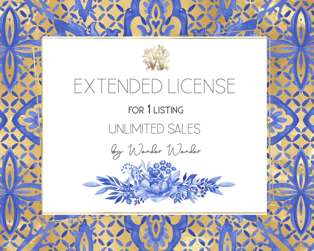 Extended Commercial License Unlimited Sales for the 1 Clip Art - Etsy