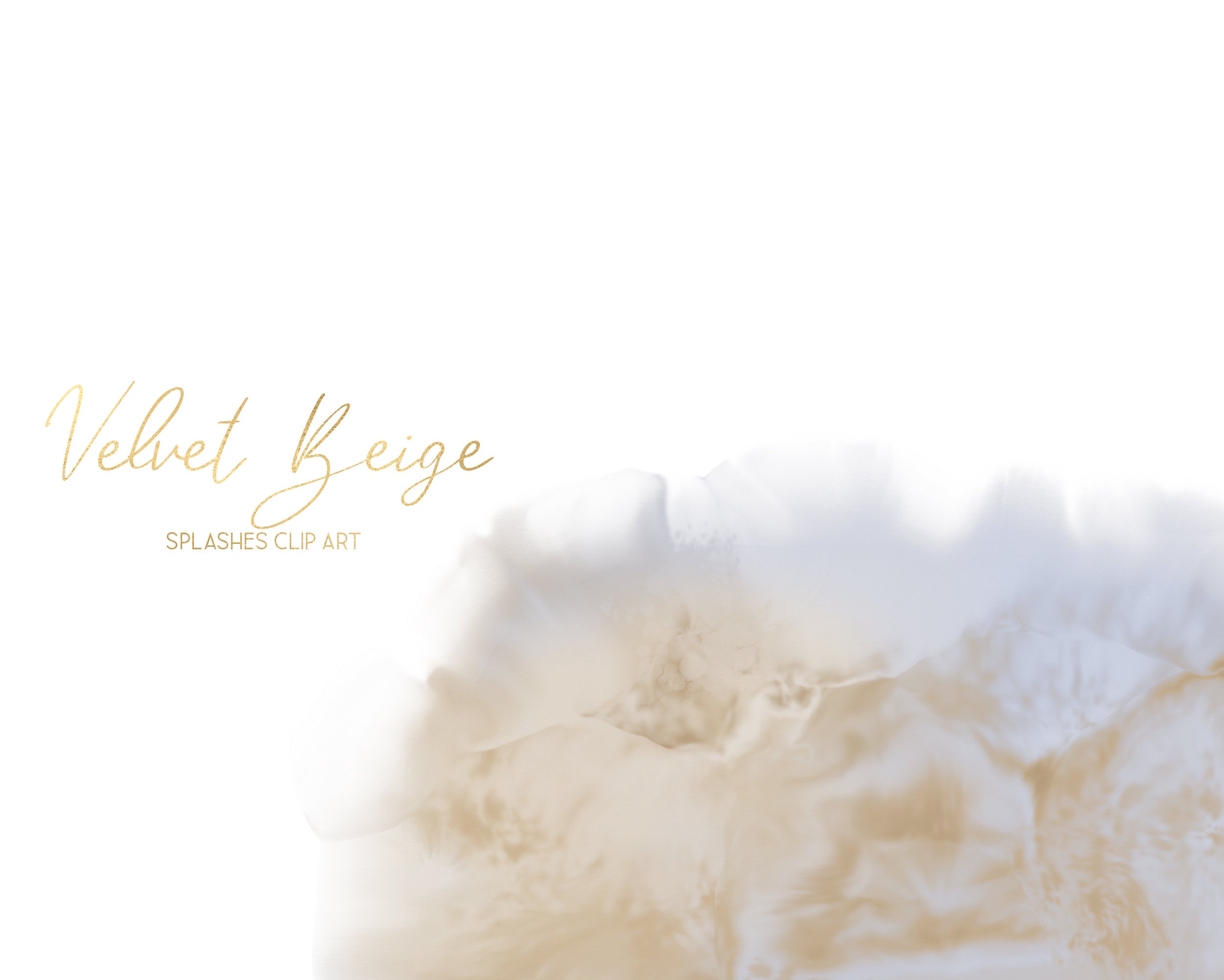 Watercolor Beige Splashes clipart brush strokes clip art | Etsy