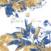 Gold and Blue Flower Clipart Gold Foil Abstract Shapes Clip - Etsy