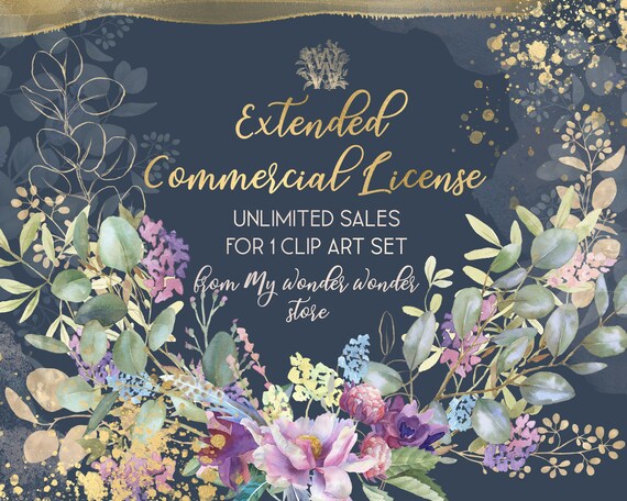 Extended commercial license unlimited sales for the 1 clip | Etsy