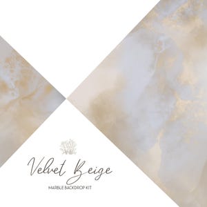 Beige Marble Digital Paper: Velvet Watercolor Texture (12x12 Inches ...