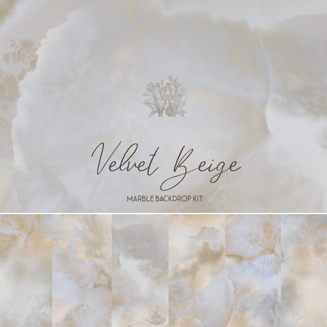 Beige Marble Digital Paper: Velvet Watercolor Texture (12x12 Inches ...