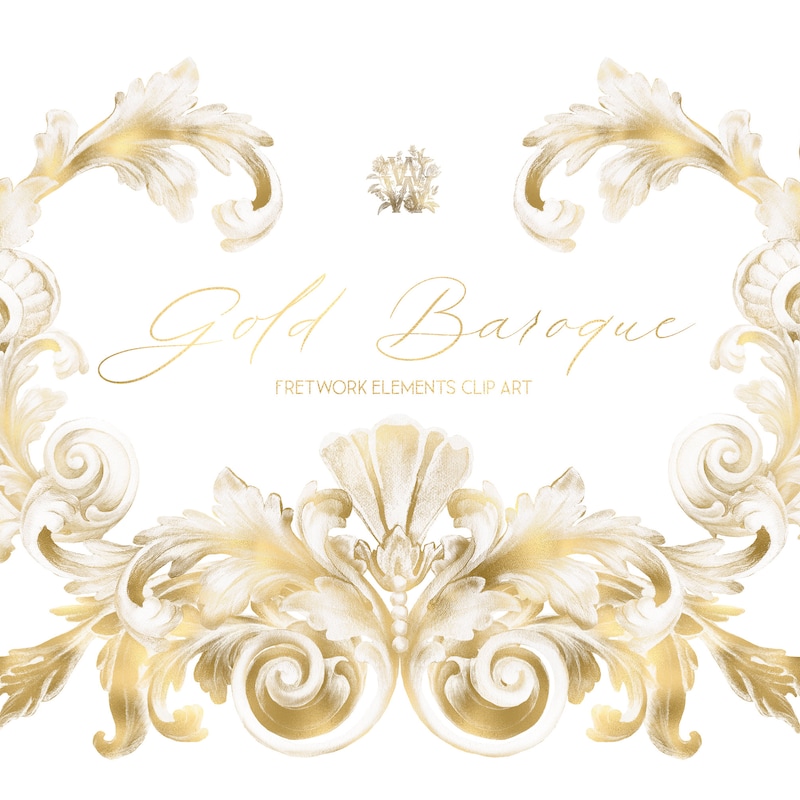 Gold Foil Clip Art - Etsy