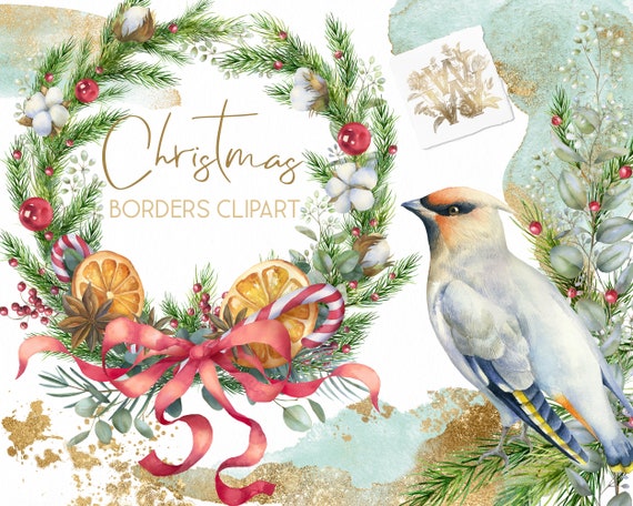 Birds Winter Borders And Frames