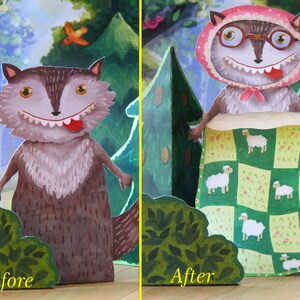 Finger Puppets Paper Theatre, Instant Download, Printable Craft for ...