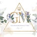 Floral Alphabet Clipart, Monogram PNG, White Rose Letters, Gold Foil ...