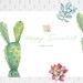 Watercolor Succulent Clipart Boho Clip Art Cute Cactus Png - Etsy