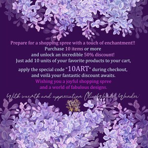 Purple Floral Frame Clipart, Watercolor Lilac Flower Border Clip Art ...