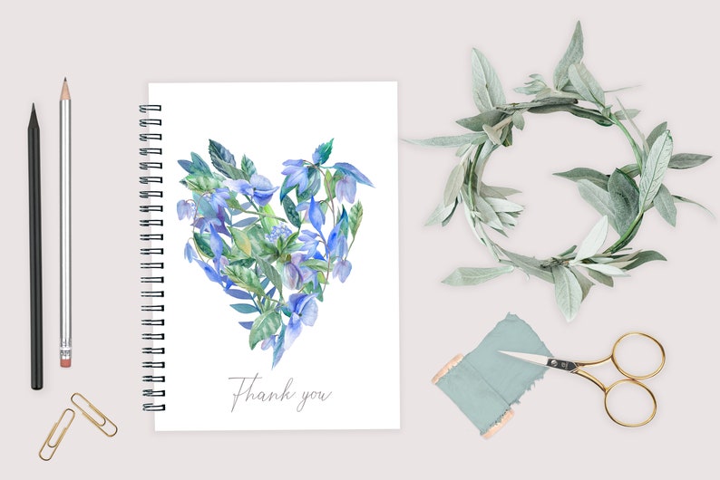 Watercolor Spring Clipart Wedding Wreath Clip Art Rustic - Etsy