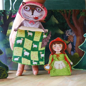 Finger Puppets Paper Theatre, Instant Download, Printable Craft for ...