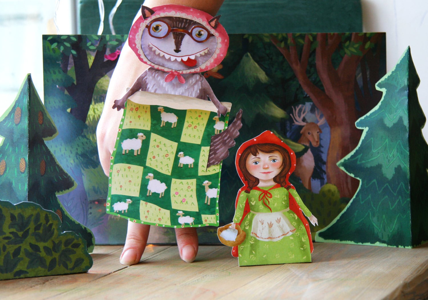 Finger Puppets Paper Theatre Instant Download Printable - Etsy