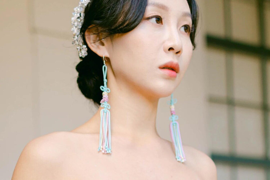 Rainbow Baby Nakji Norigae Earrings - Etsy