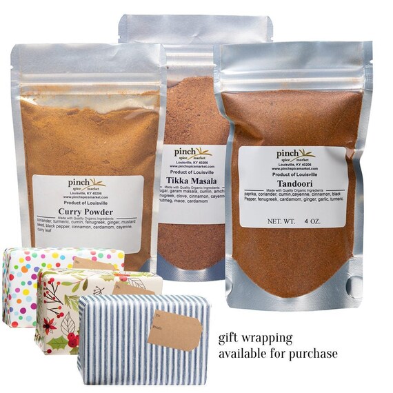 Organic Indian Spices Bundle 3-pack Masalas: Curry Powder | Etsy