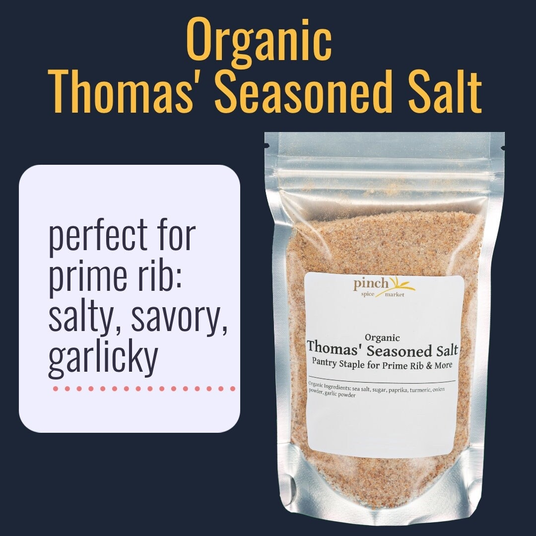 Thomas' Seasoned Salt | Organic Remix of the Prime Rib Classic - Etsy