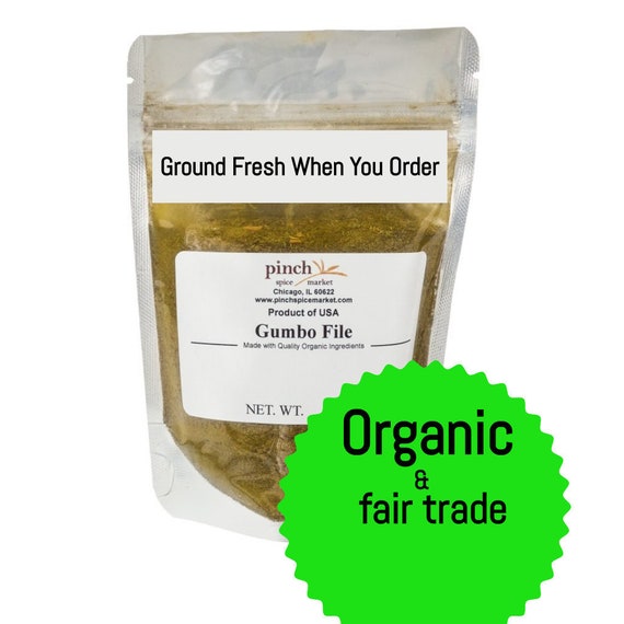 Organic Gumbo File ground Fresh When You Order | Etsy