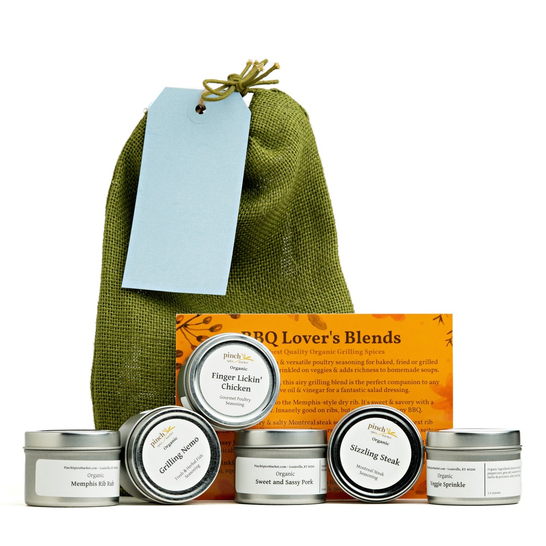 Organic BBQ Spice Gift Bag: Gourmet Seasonings & Rubs - Etsy